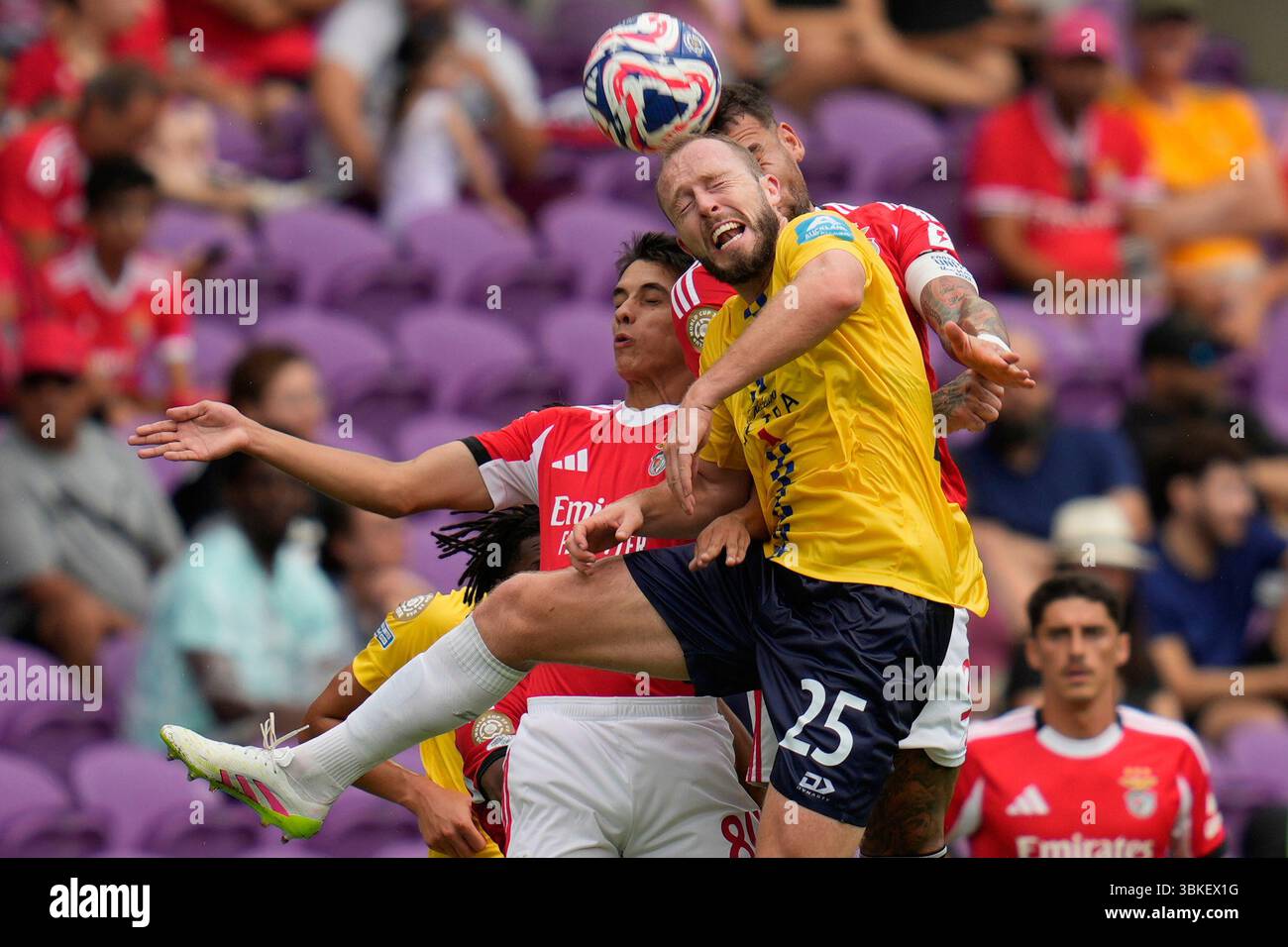 Auckland City's Michael den Heijer heads the ball during the Club World ...