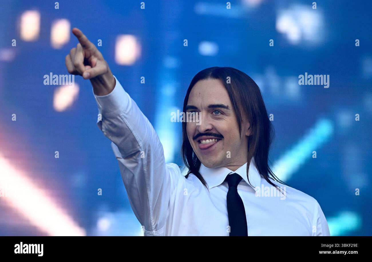 Prague, Czech Republic. 20th June, 2025. Estonian rapper Tommy Cash ...