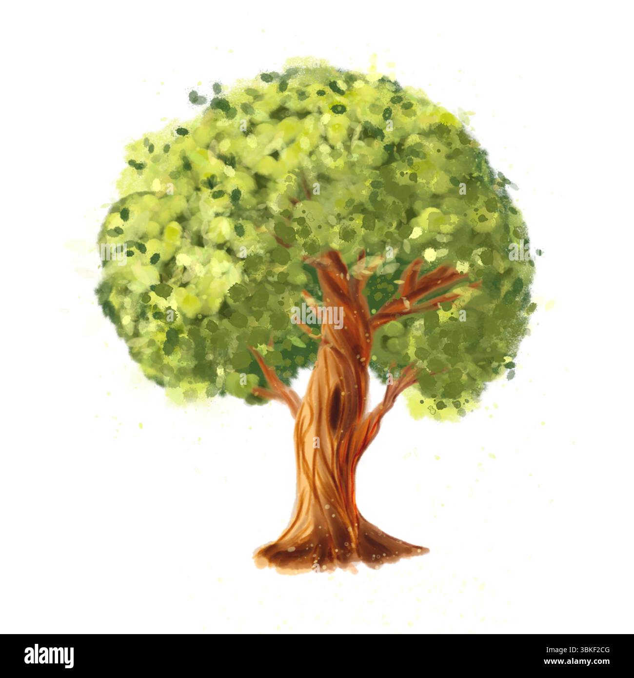 Painted tree leaves in Cut Out Stock Images & Pictures - Alamy