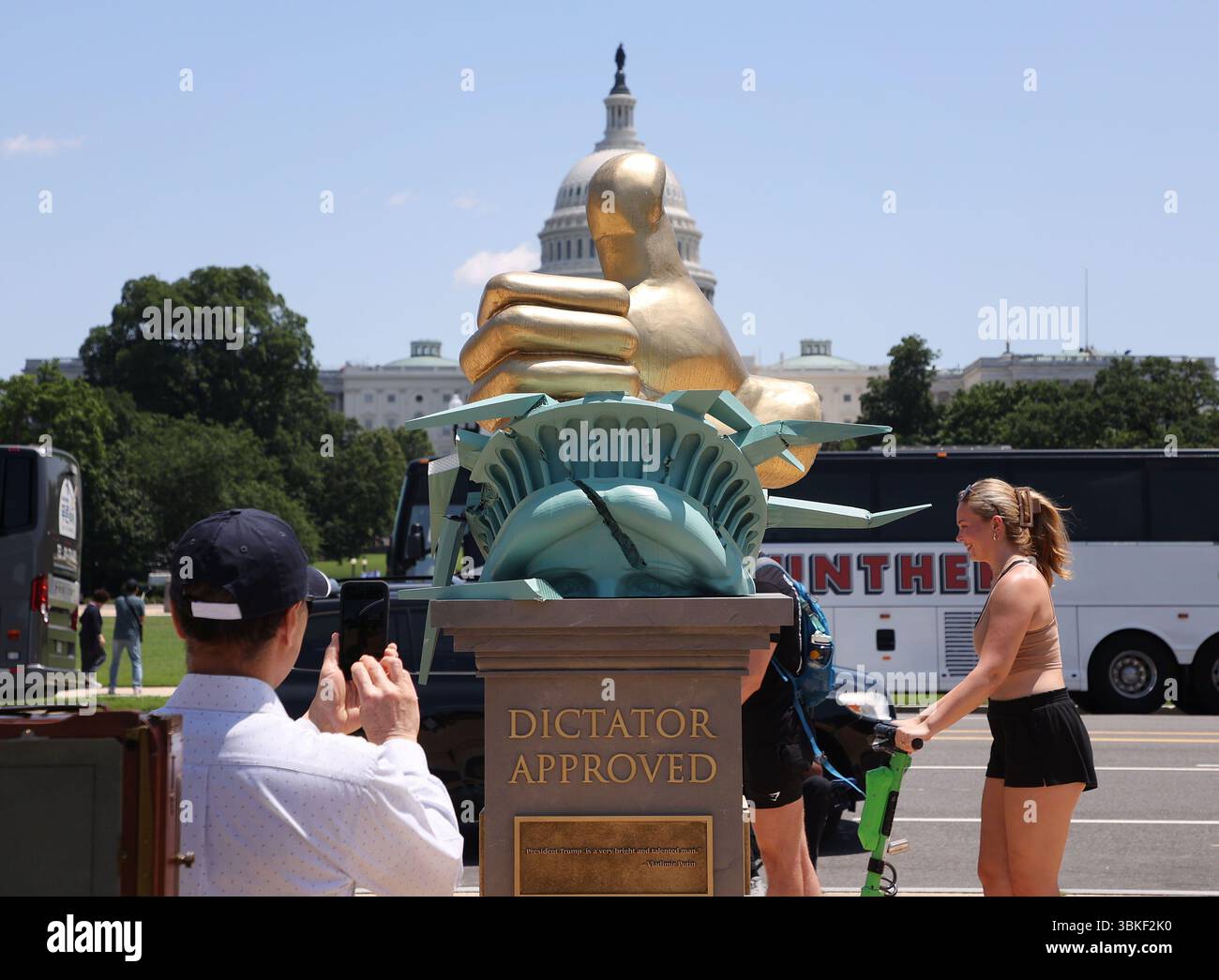 June 20, 2025, Washington Dc, Virginia, USA: An installation featuring ...
