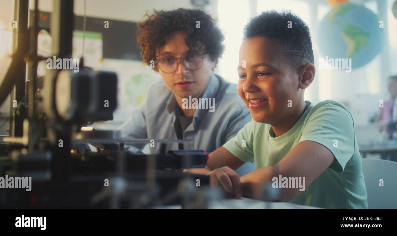 African american talented boy teacher hi-res stock photography and ...