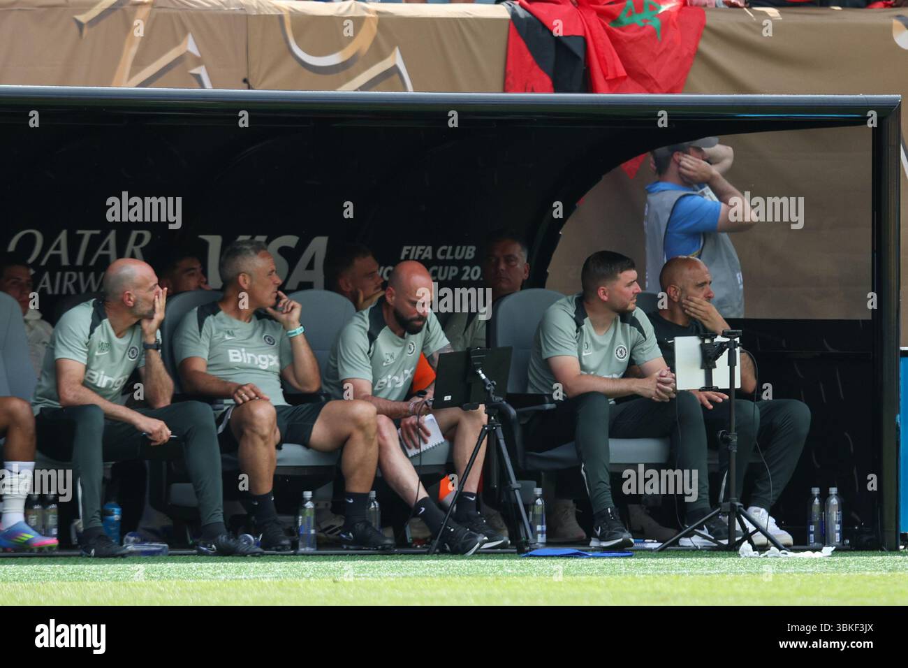 PHILADELPHIA, USA - 20th June 2025: Dejection on the Chelsea bench as ...