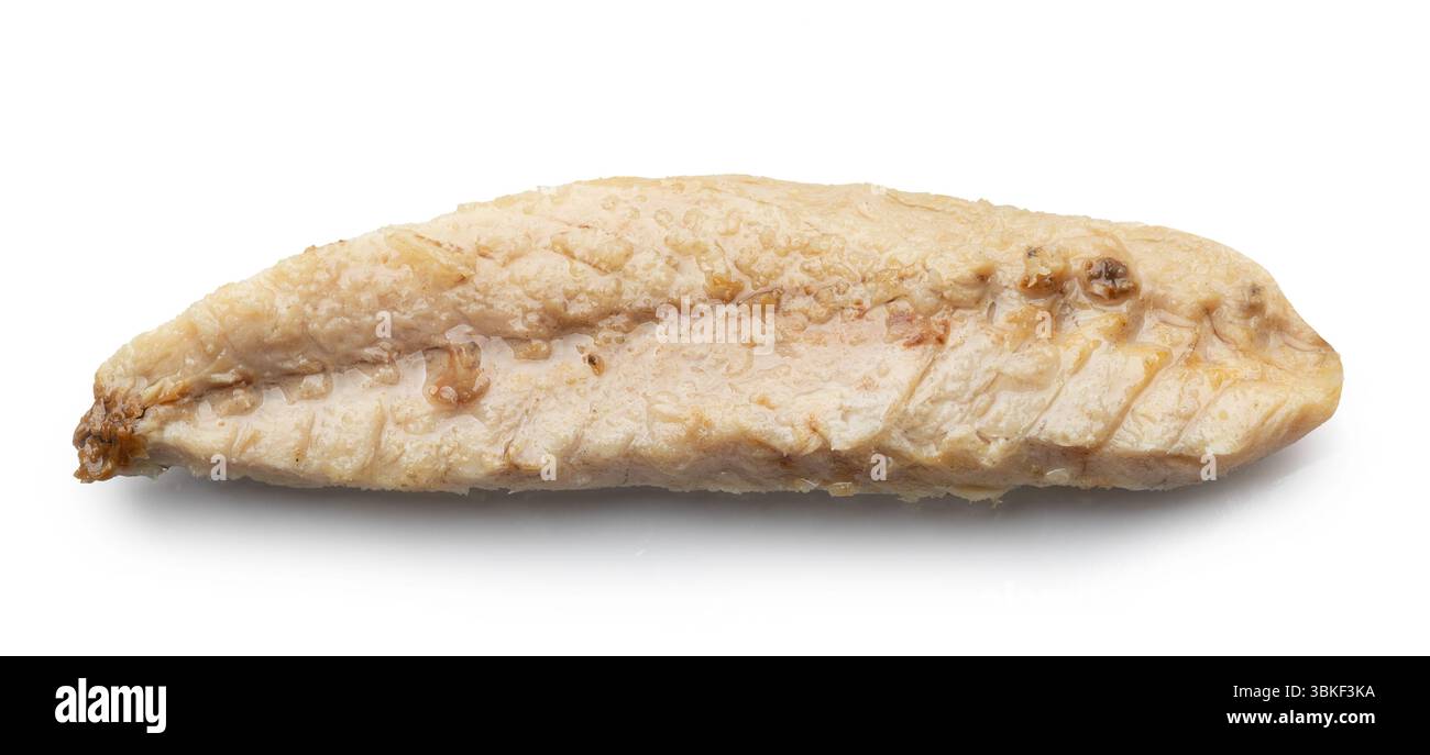 canned mackerel fillet isolated on white background, top view Stock ...