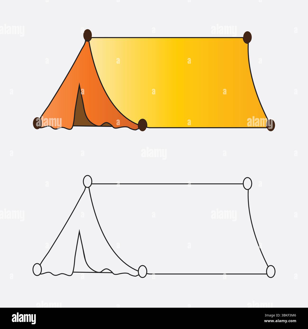 Tent vector art work hi-res stock photography and images - Alamy