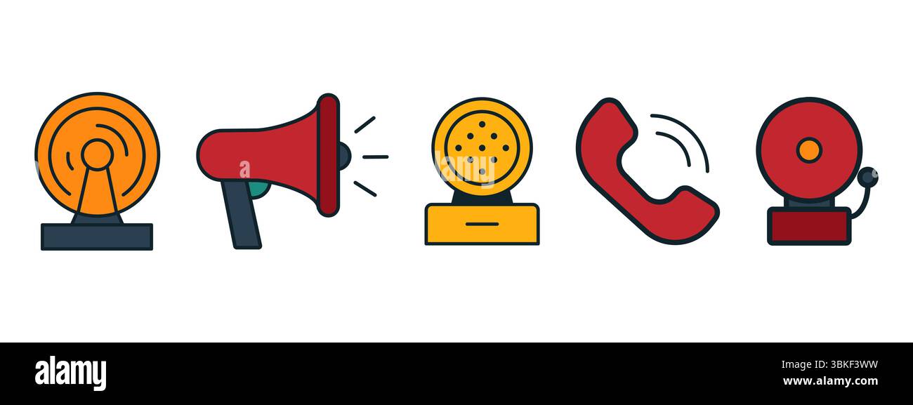 Communication symbols represent various devices Stock Vector Image ...