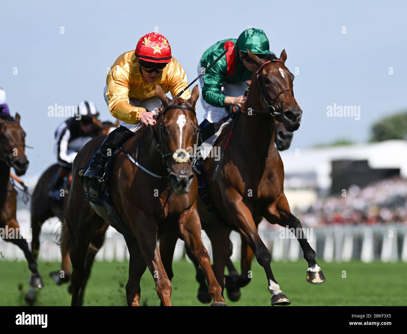 Ascot, UK. 20 June, 2025. Cercene ridden by Gary Carroll wins the ...