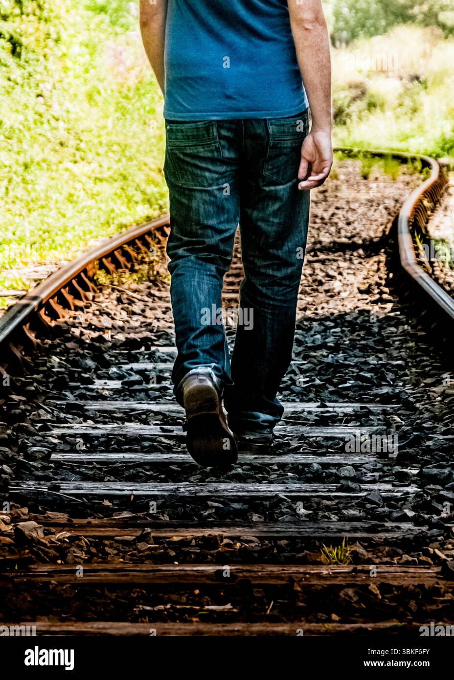 Solitude on railway tracks hi-res stock photography and images - Alamy