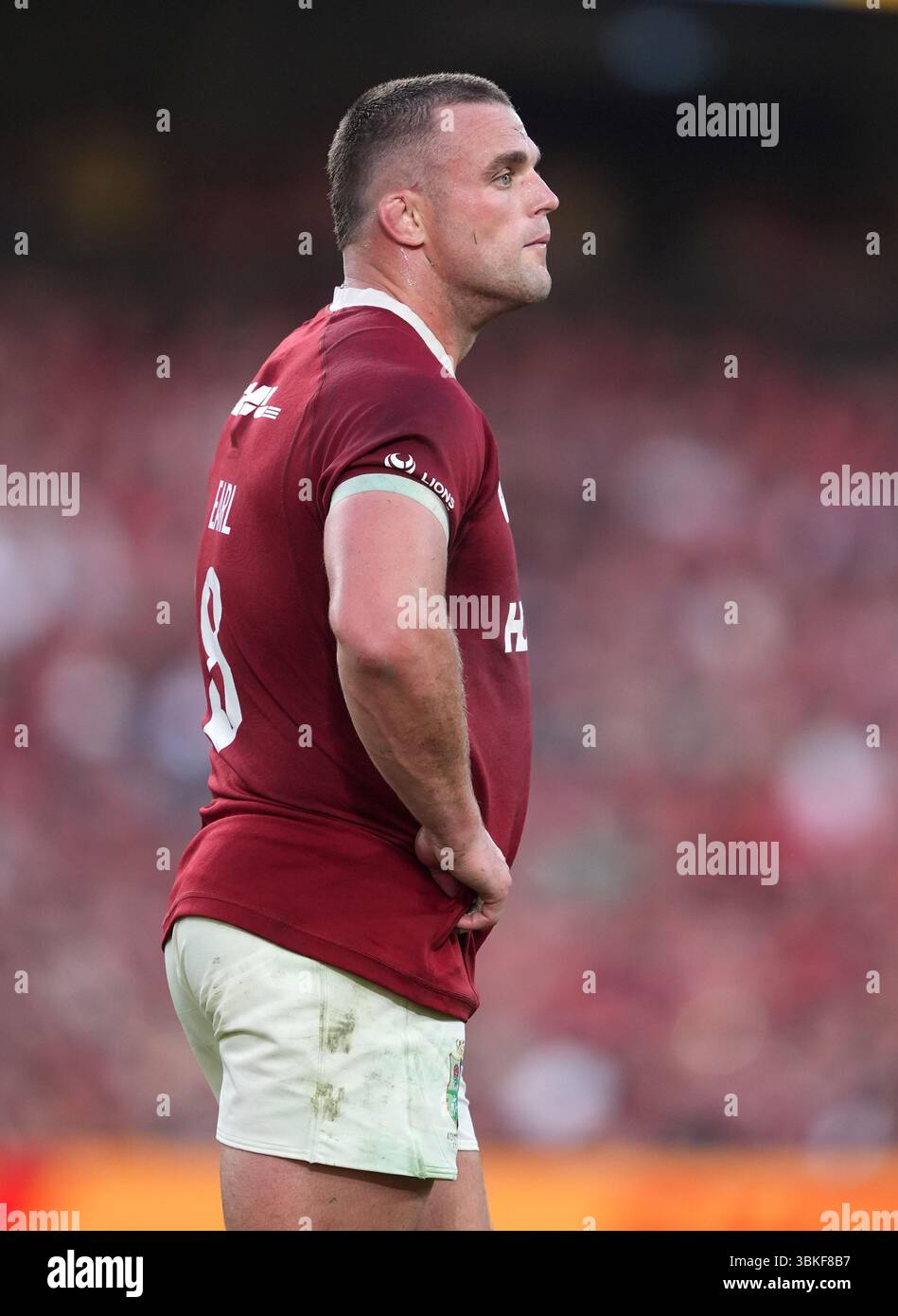 British and Irish Lions' Ben Earl during the Lions 1888 Cup match at ...