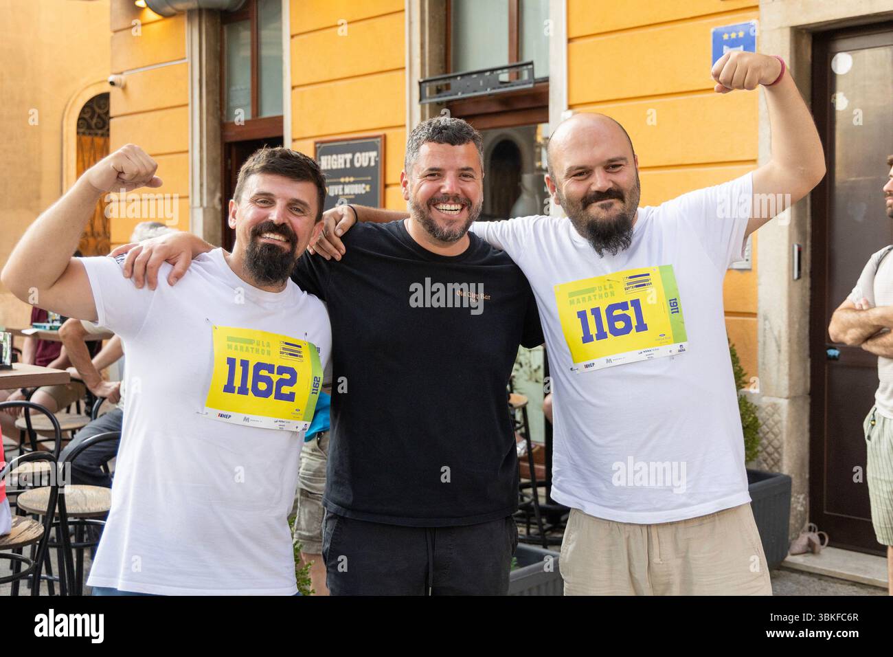 Pula, Hrvatska. 20th June, 2025. Beer-run race for men was held in Pula ...