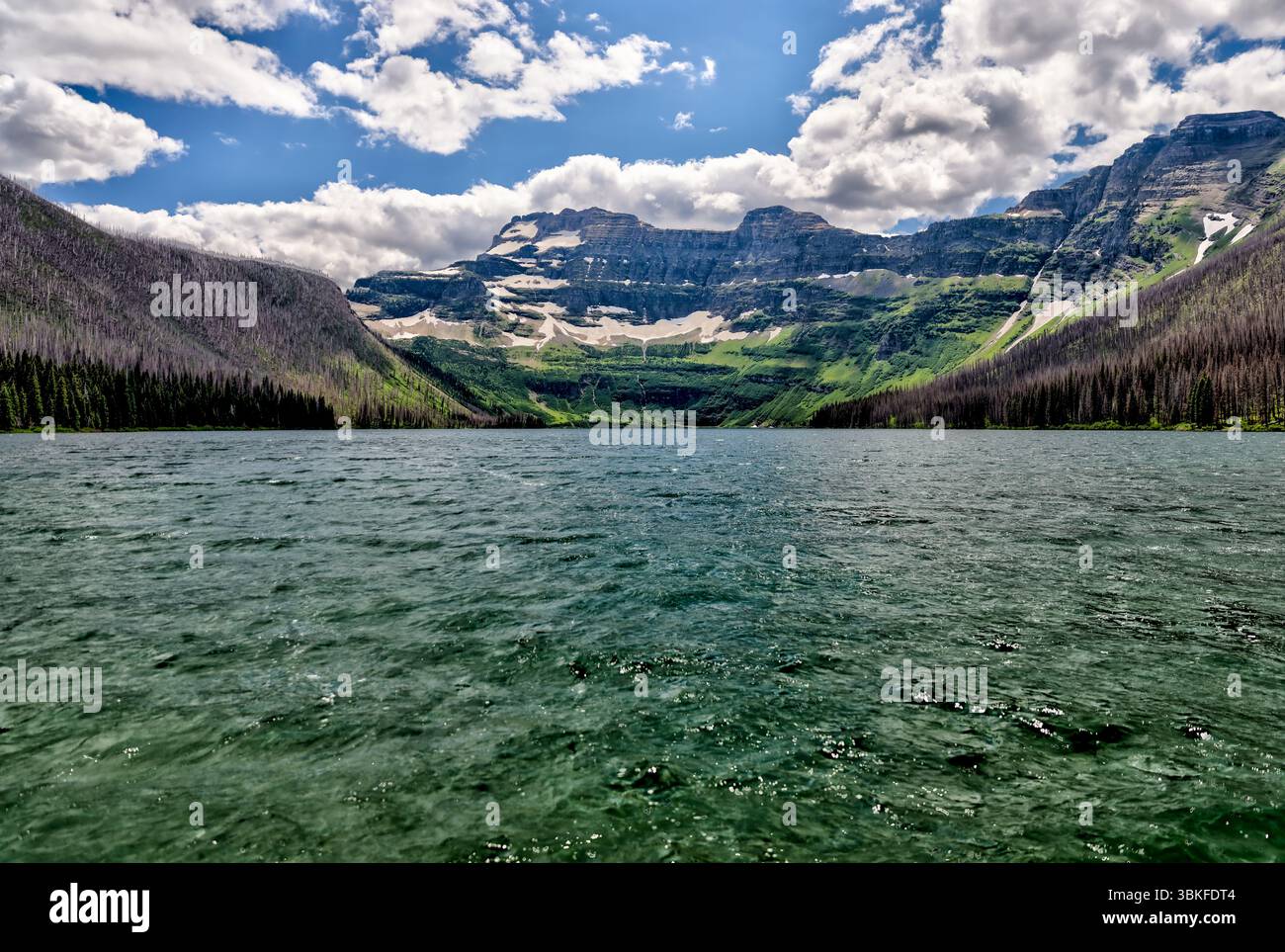 Landscape scenery in and around Cameron Lake in the Canadian Rocky ...