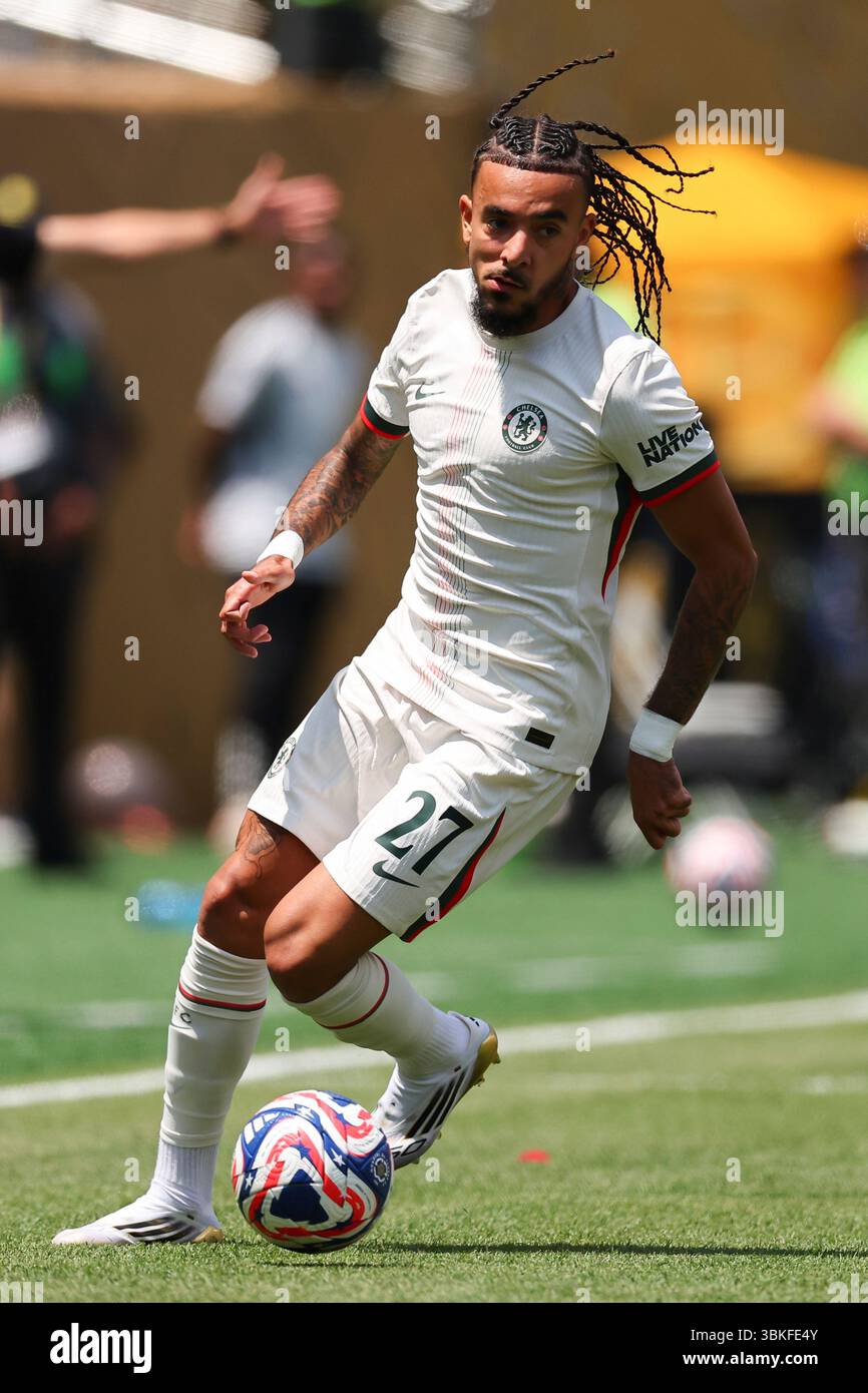 PHILADELPHIA, PA - JUNE 20: Malo Gusto #27 of Chelsea F.C. during the ...