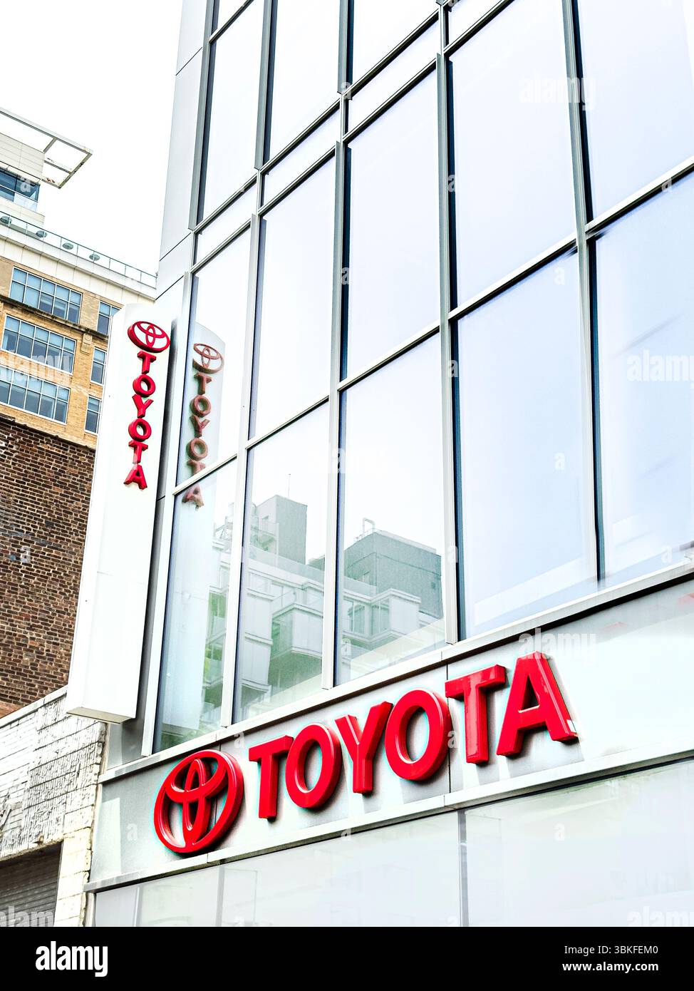 Toyota car showroom, building exterior, Manhattan, New York City, New ...