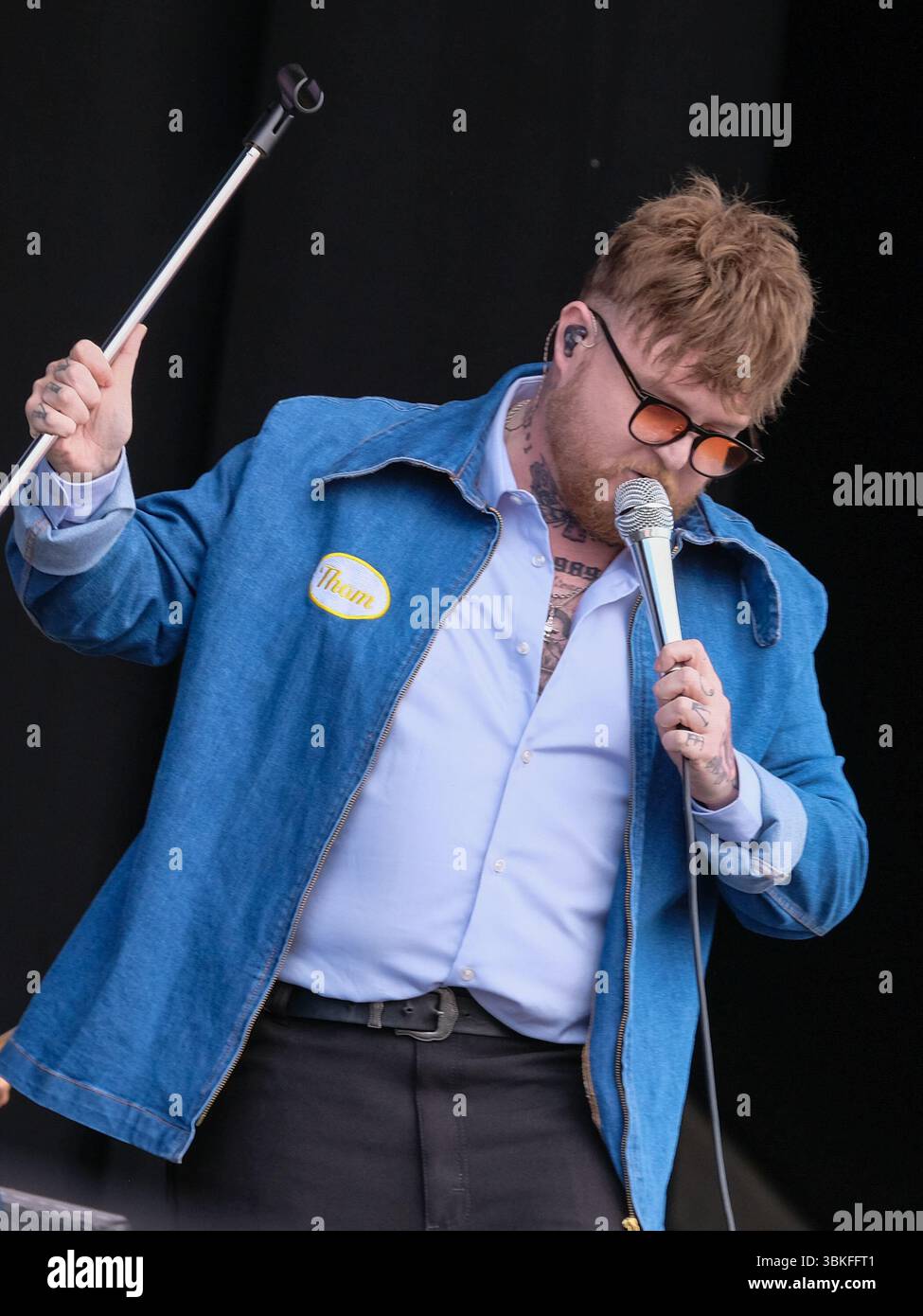 Newport, UK. 20th June, 2025. Thom Rylance, lead singer, songwriter and ...
