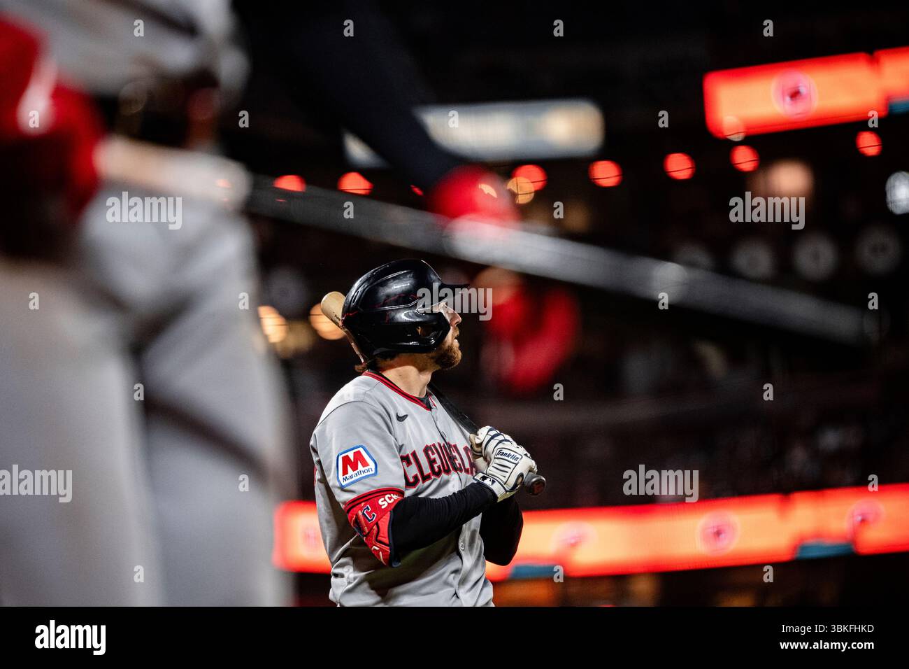 SAN FRANCISCO, CA - JUNE 18: Cleveland Guardians second base Daniel ...