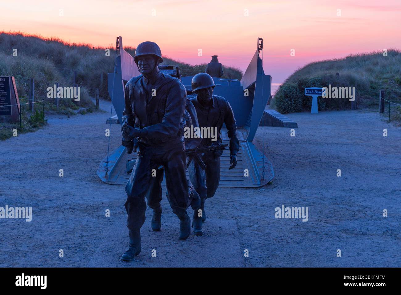The Higgins Boat memorial at Utah Beach, location of the amphibious ...