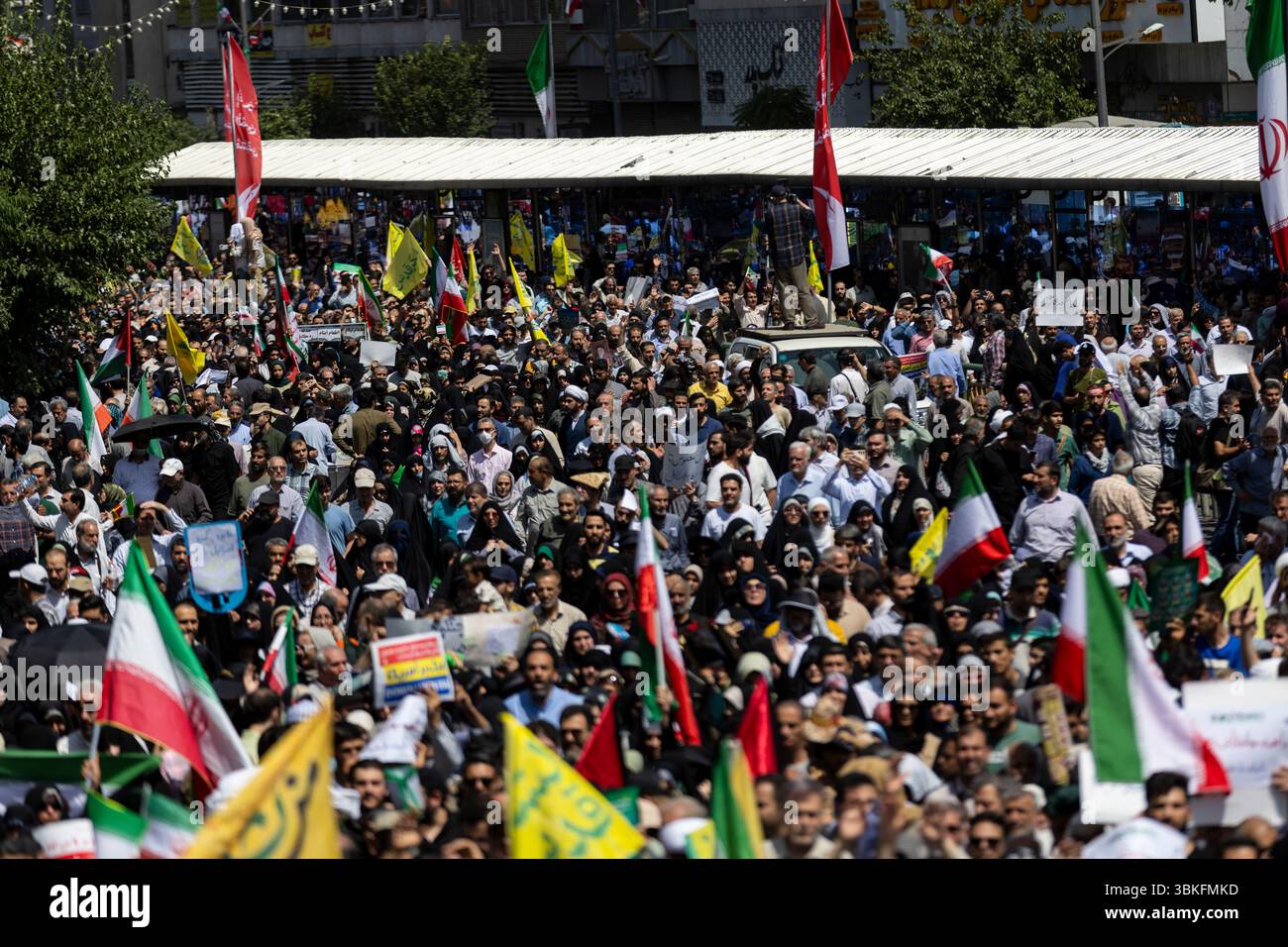 Tehran, Iran. 20th June, 2025. the "Rage and Victory" rally held after ...