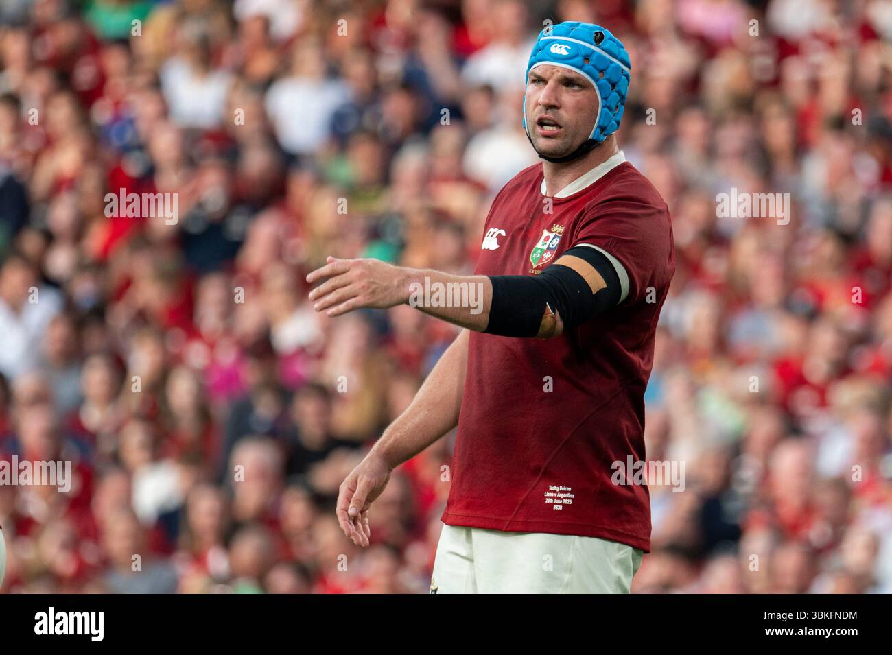 Dublin, Ireland. 20th June, 2025. Tadhg Beirne of Lions during the ...