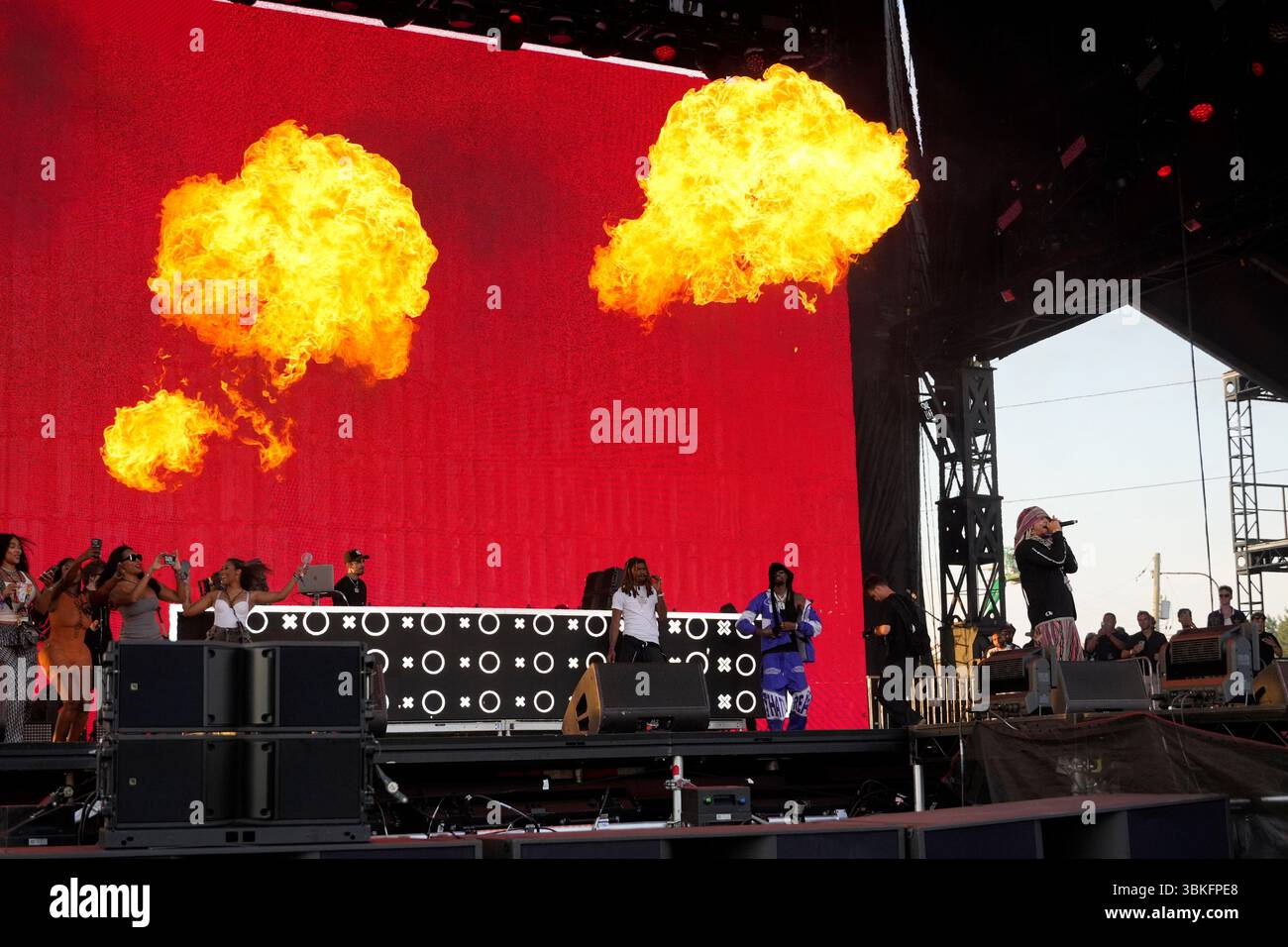 Trippie Redd performs during the Summer Smash Music Festival on Friday ...