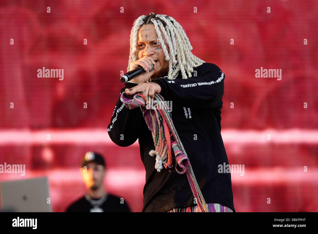 Trippie Redd performs during the Summer Smash Music Festival on Friday ...