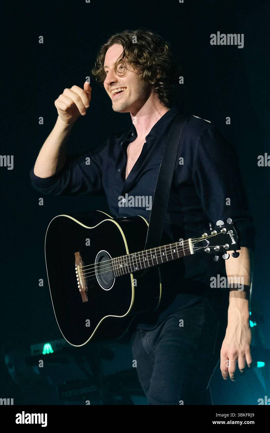 Newport, UK. 20th June, 2025. Australian singer songwriter, Dean Lewis ...
