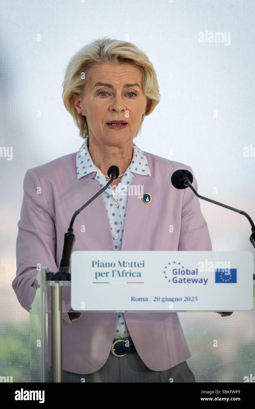 Rome, Italy, on 20 June 2025. European Commission President Ursula von ...