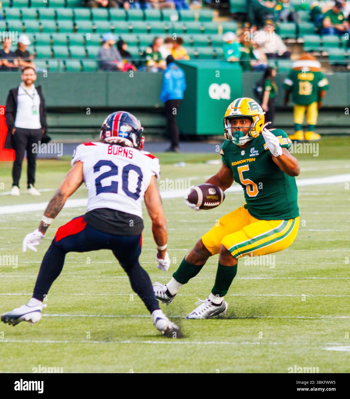 Edmonton, Canada. 19th June, 2025. Edmonton's Justin Rankin (WR ...