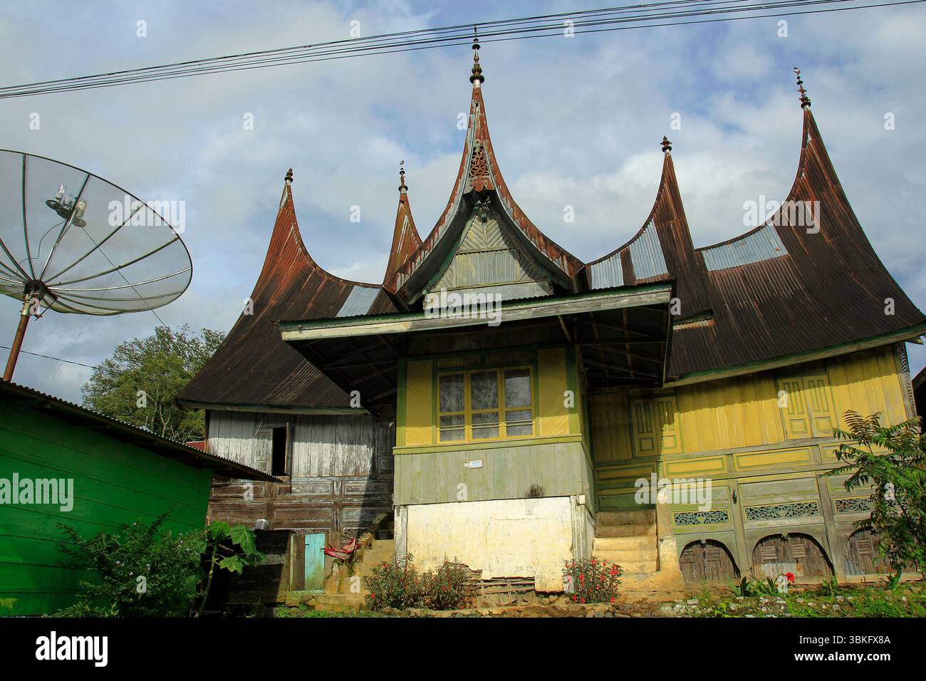 Rumah Gadang, traditional house typical of Minangkabau, West Sumatra ...