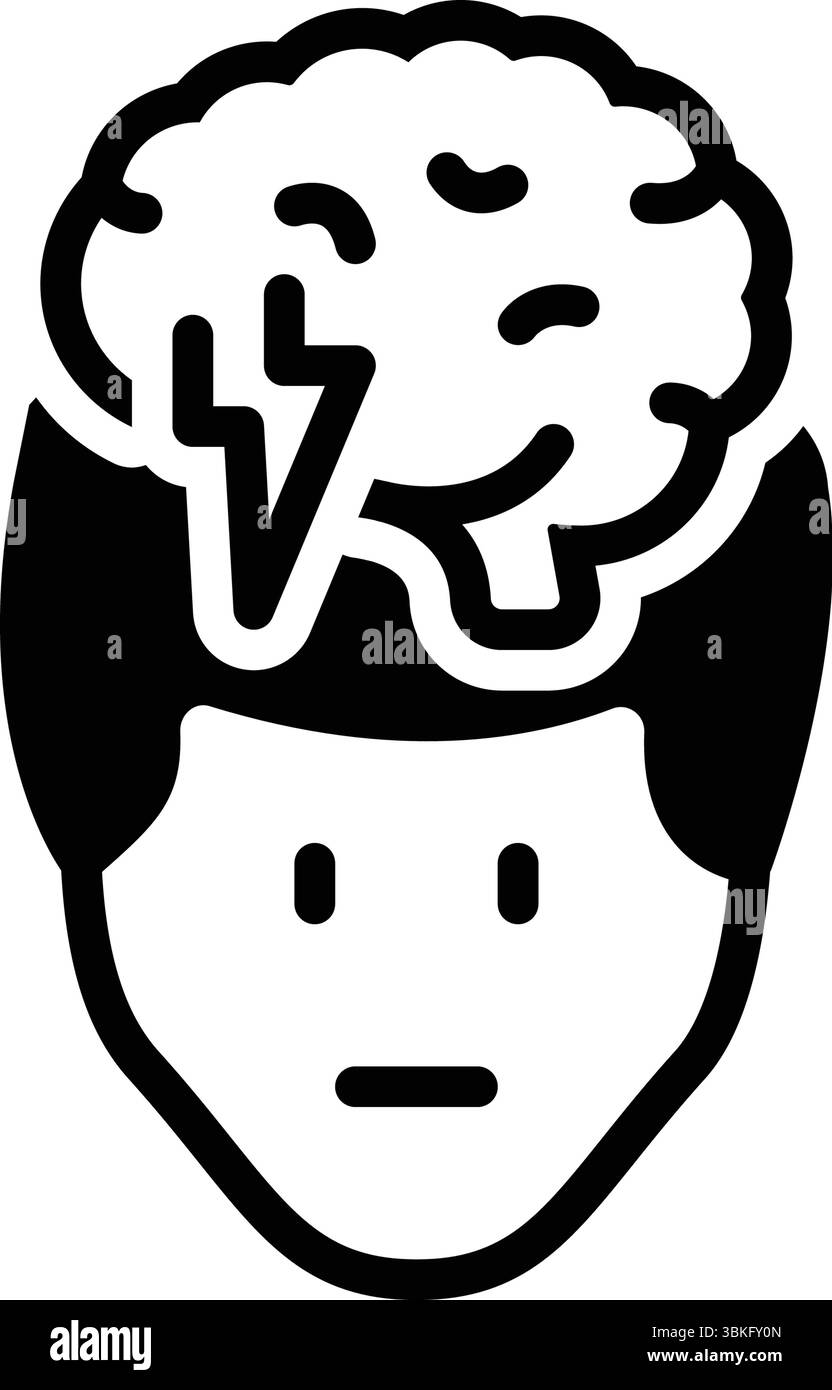 Icon for stroke, brain attack Stock Vector Image & Art - Alamy