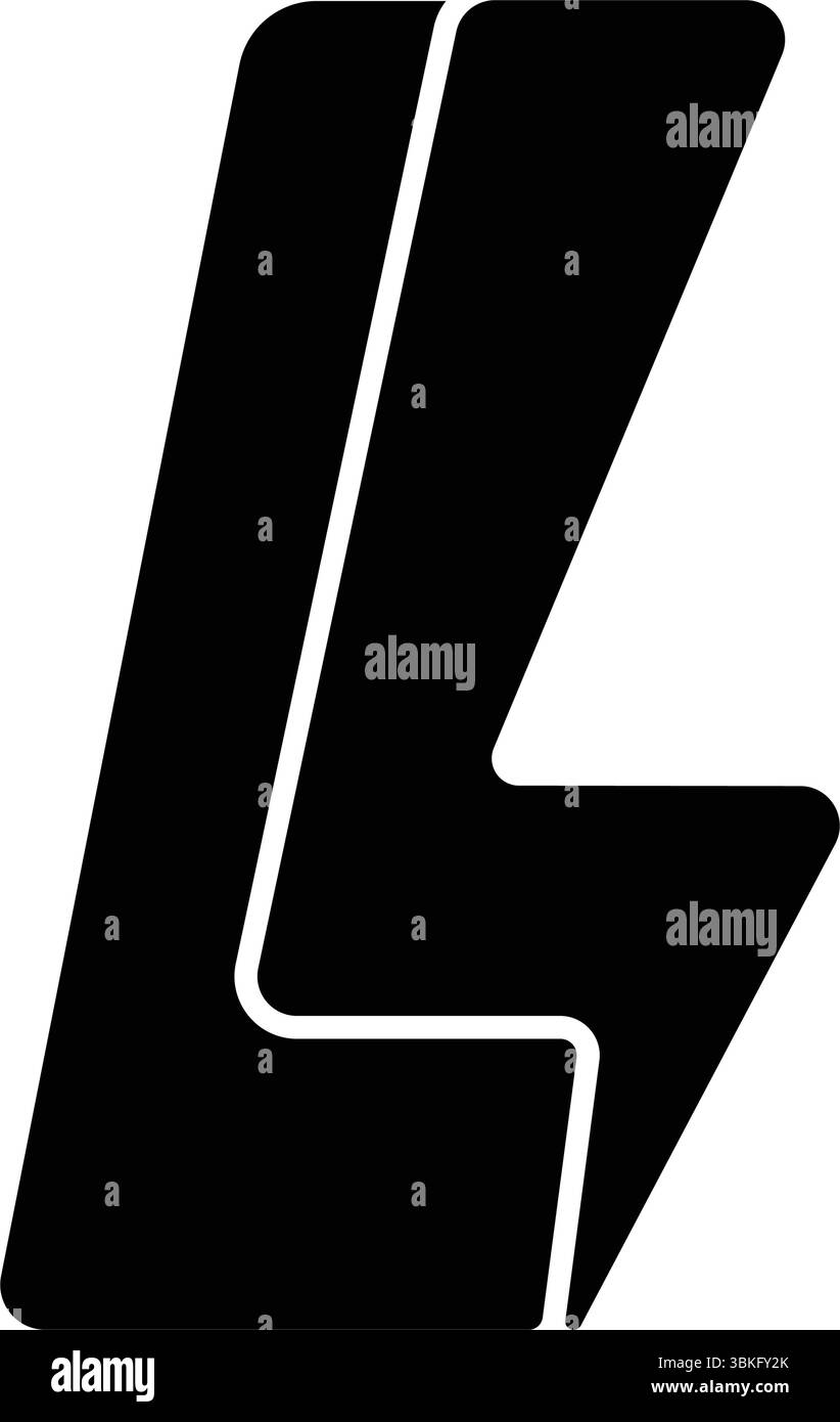 letter l power logo, unique illustration design Stock Vector Image ...