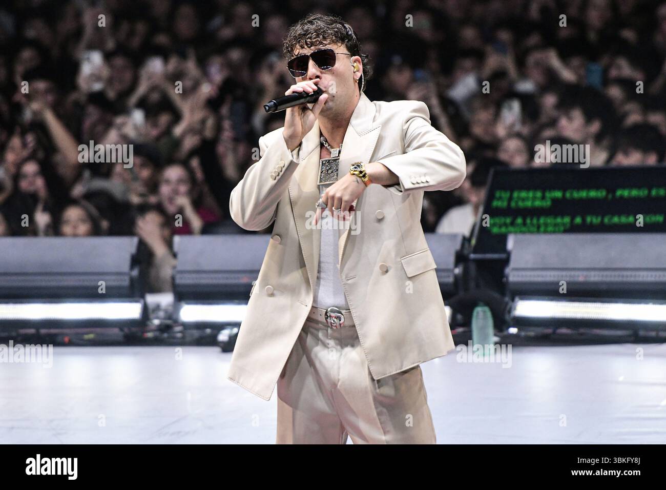 Buenos Aires (20th Jun 2025). Spaniard trap singer Quevedo. Buenas ...