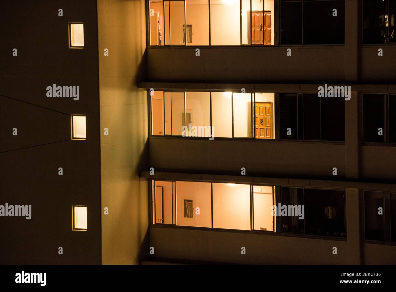 Beautiful buildings illuminated windows hi-res stock photography and ...