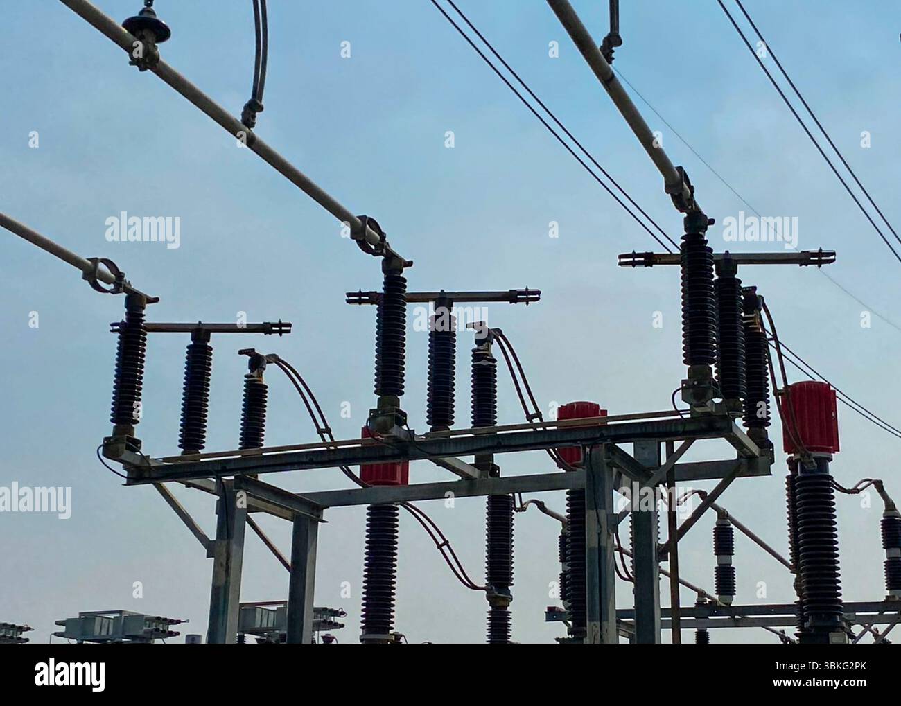 A high voltage equipment is installed in substation switchyard with ...