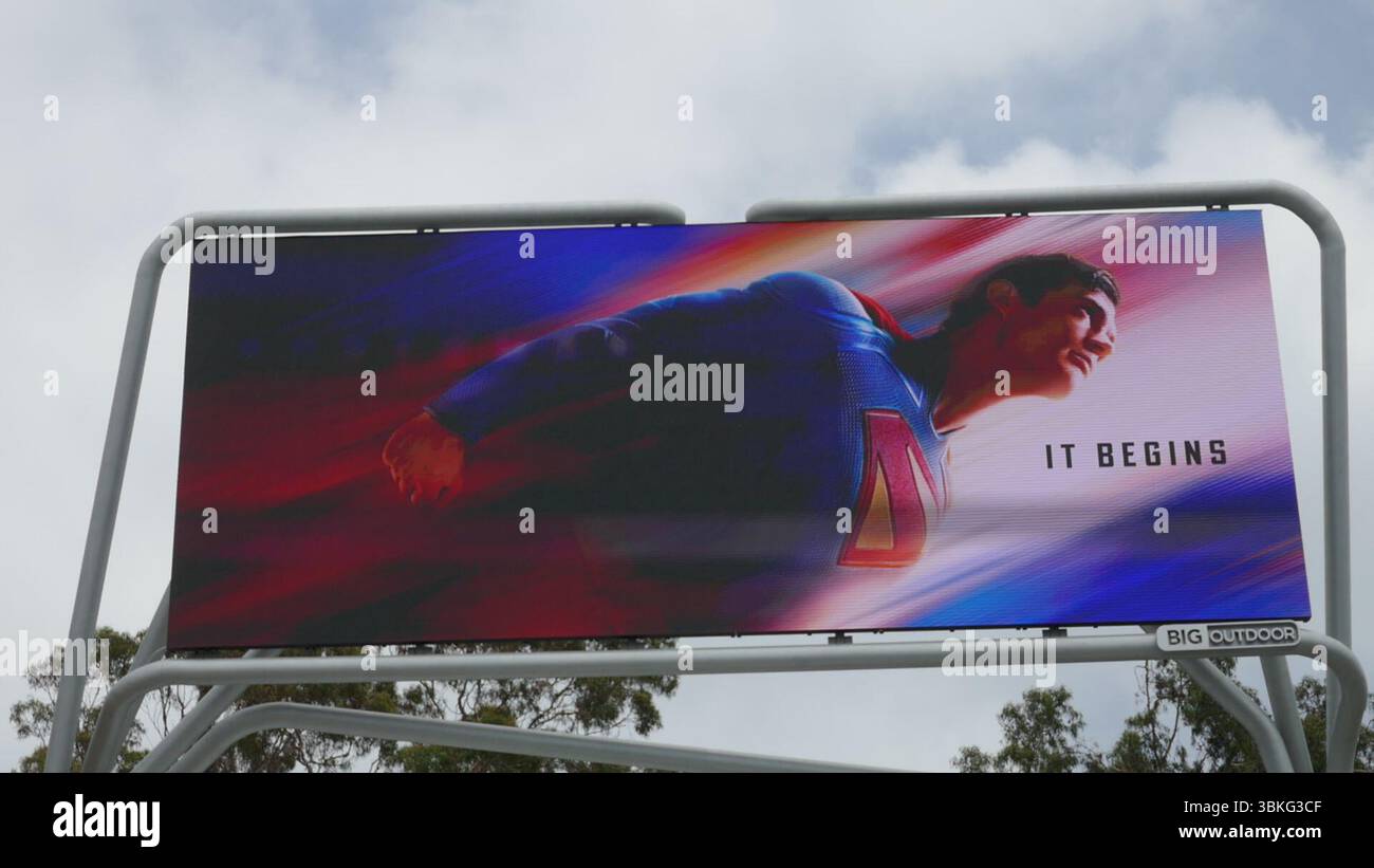 Los Angeles, California, USA 20th June 2025 Superman Billboard on ...