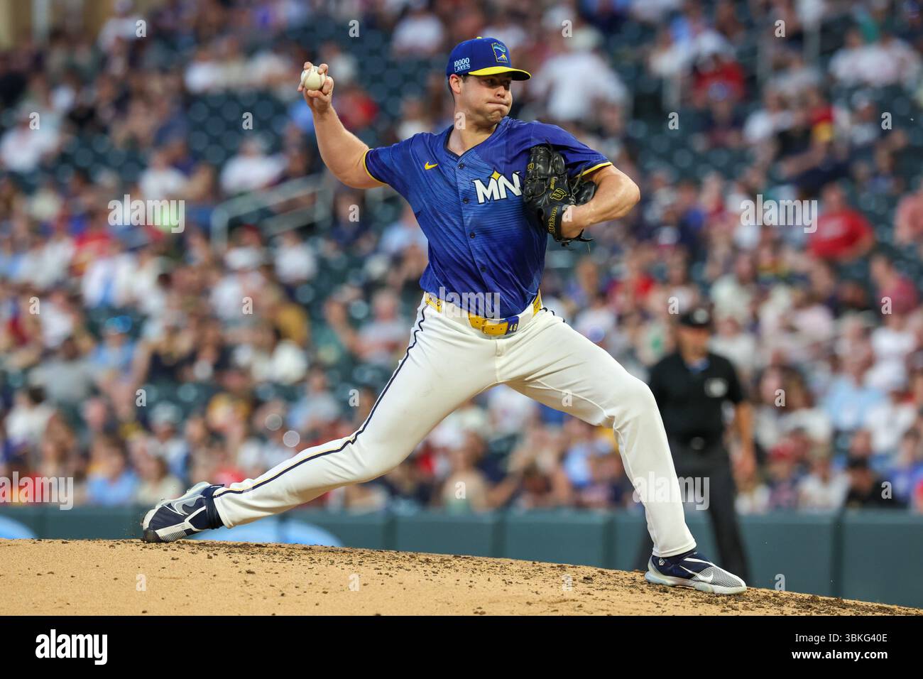 Minneapolis, MN USA: during a MLB baseball game at Target Field in ...