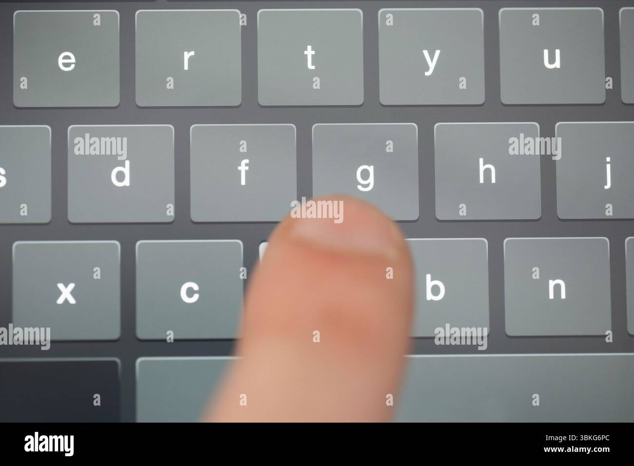 Typing on virtual keyboard hi-res stock photography and images - Alamy