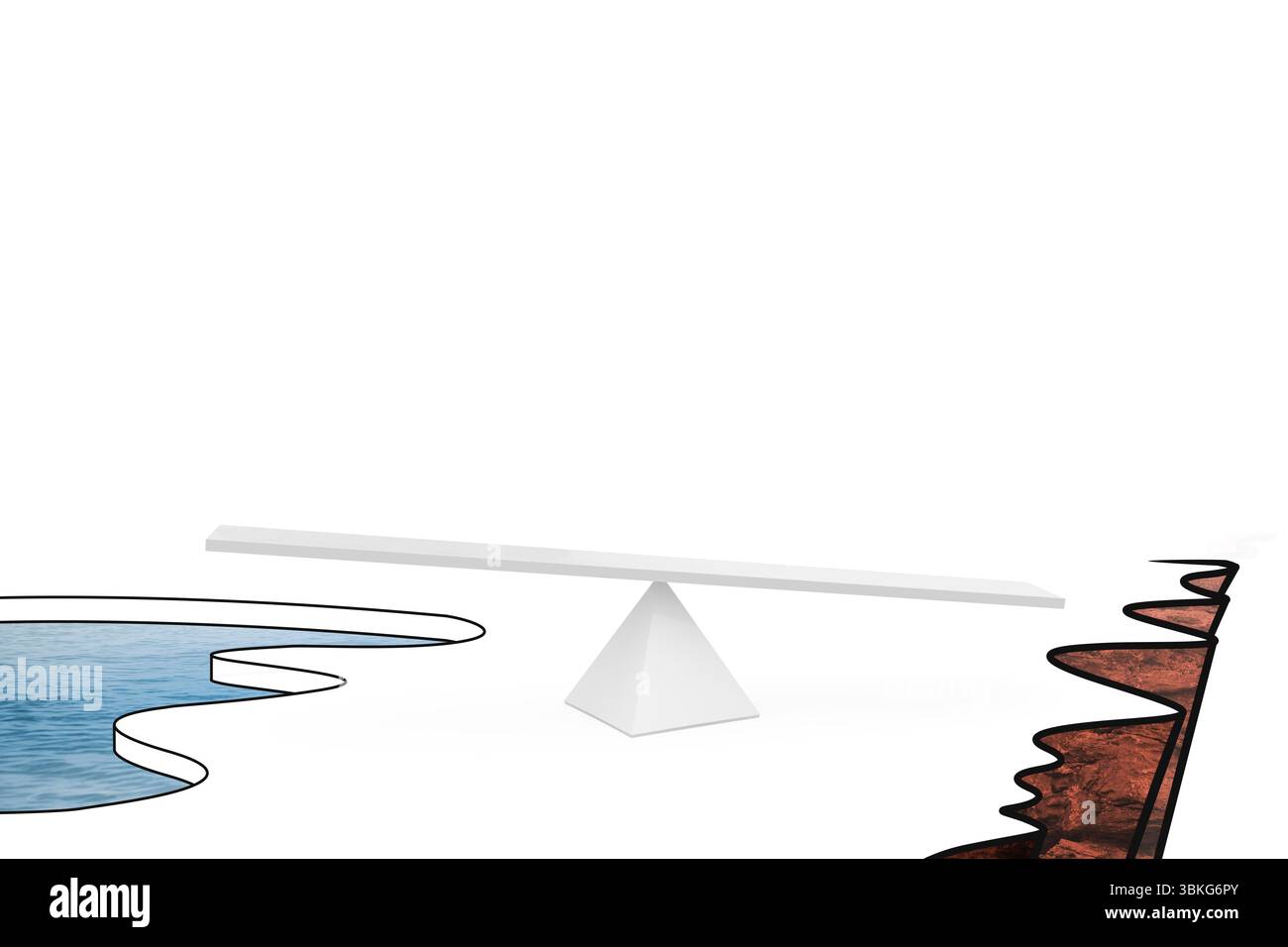 Cliff edge danger Cut Out Stock Images & Pictures - Alamy