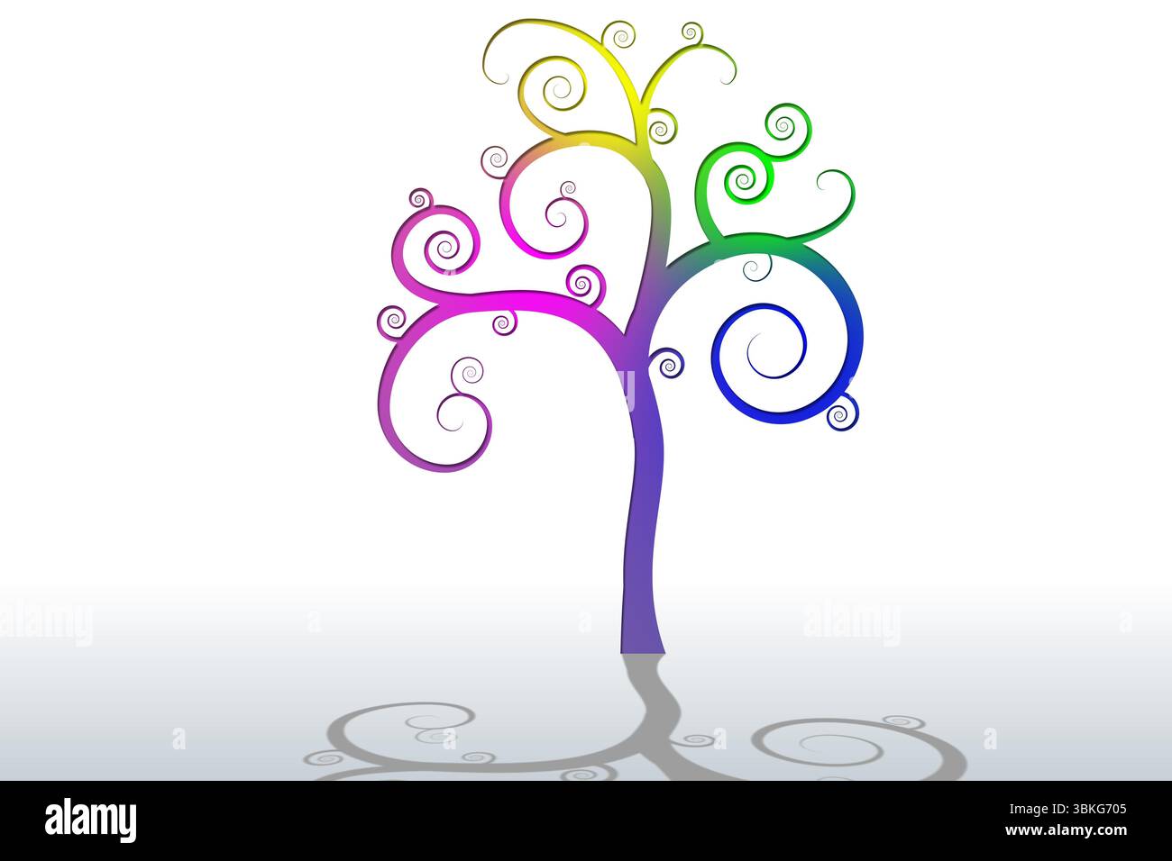 Abstract spiral pattern tree hi-res stock photography and images - Alamy