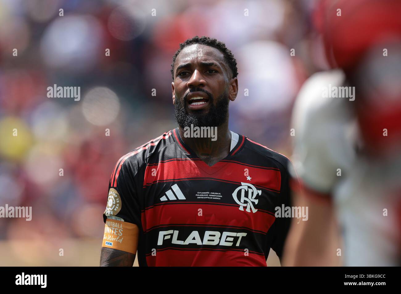 Philadelphia, USA, 20th June 2025. Gerson of CR Flamengo reacts during the CR Flamengo vs ...