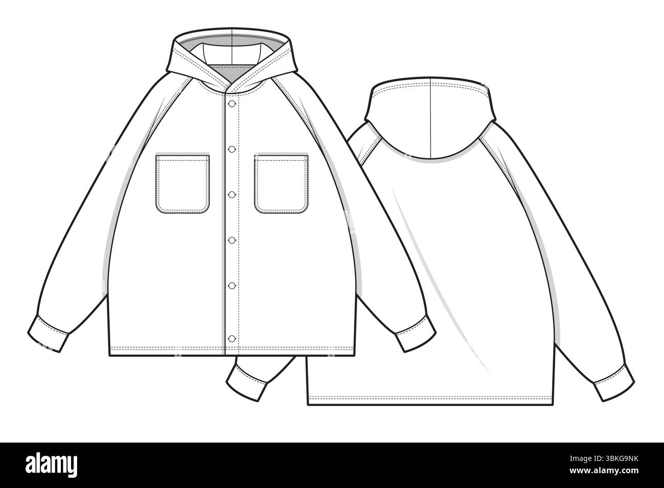 Raglan sleeve utility jacket hi-res stock photography and images - Alamy