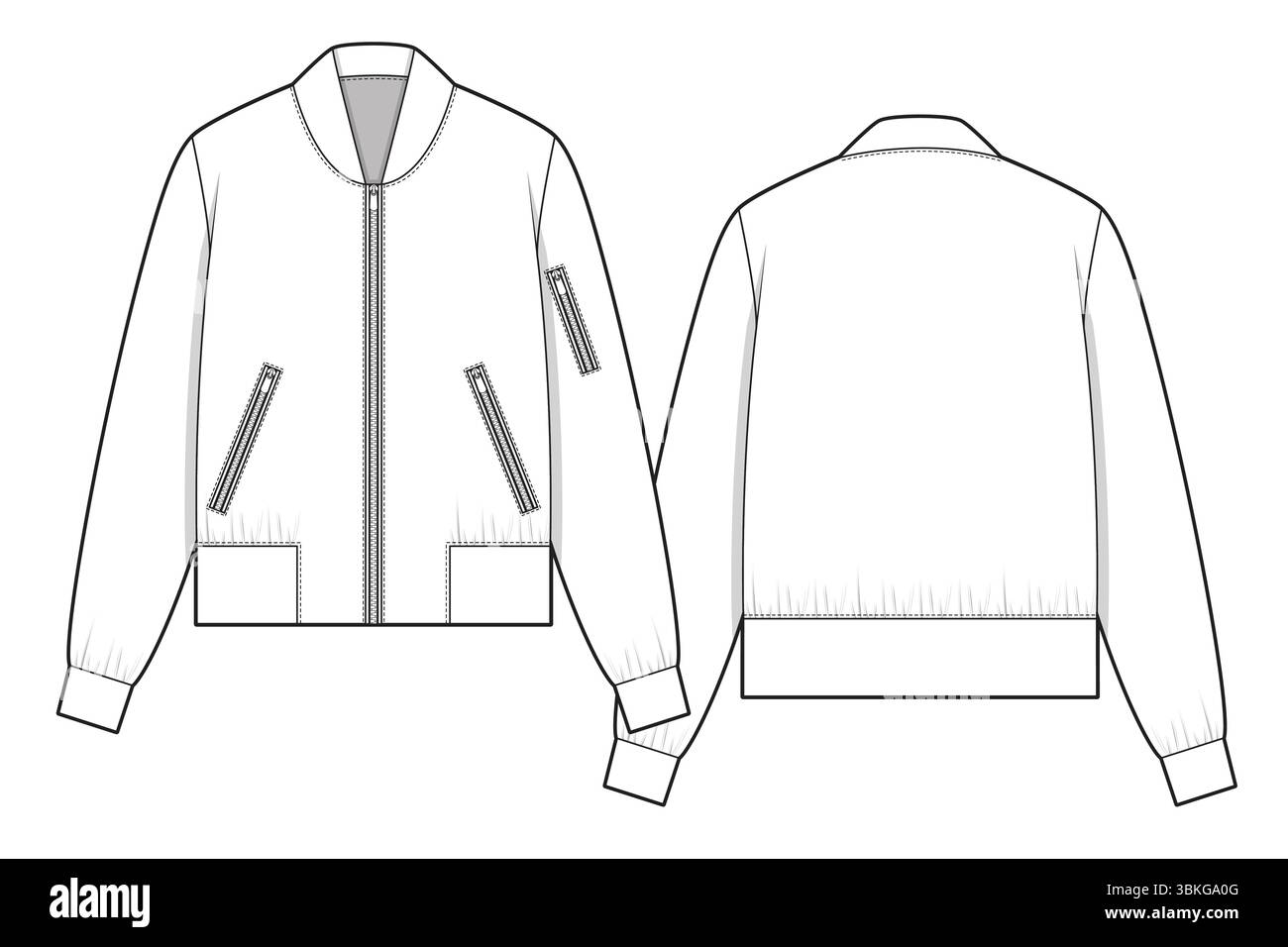 Bomber jackets illustration hi-res stock photography and images - Alamy