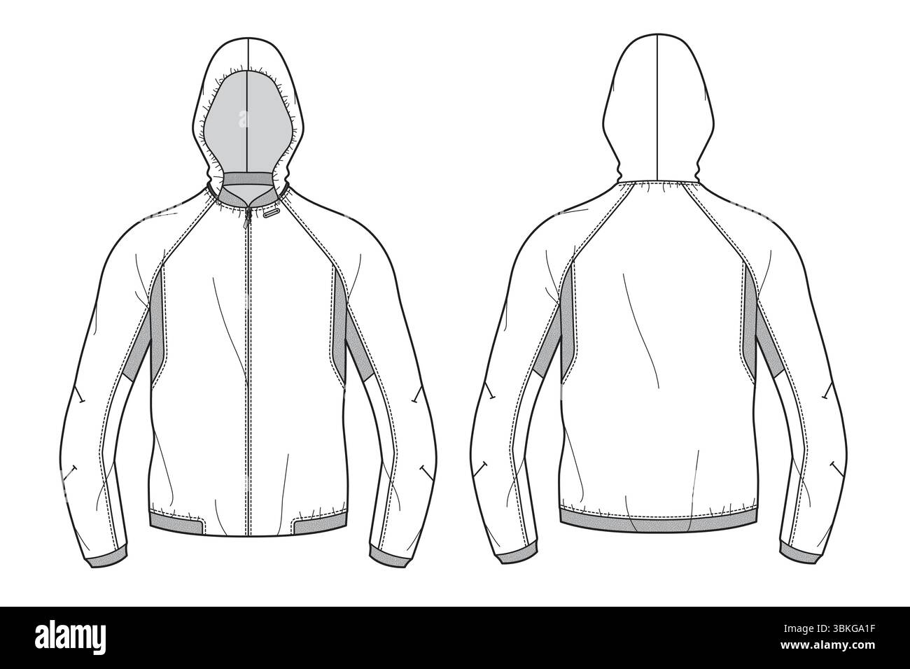 Girls raincoat Stock Vector Images - Alamy