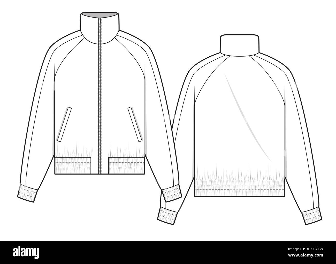 High neck jacket sketch hi-res stock photography and images - Alamy
