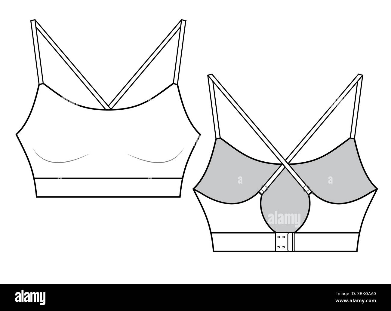 Bralette vector hi-res stock photography and images - Alamy