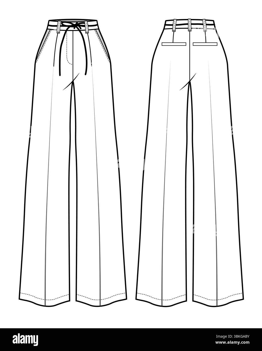Women wide leg pants design hi-res stock photography and images - Alamy