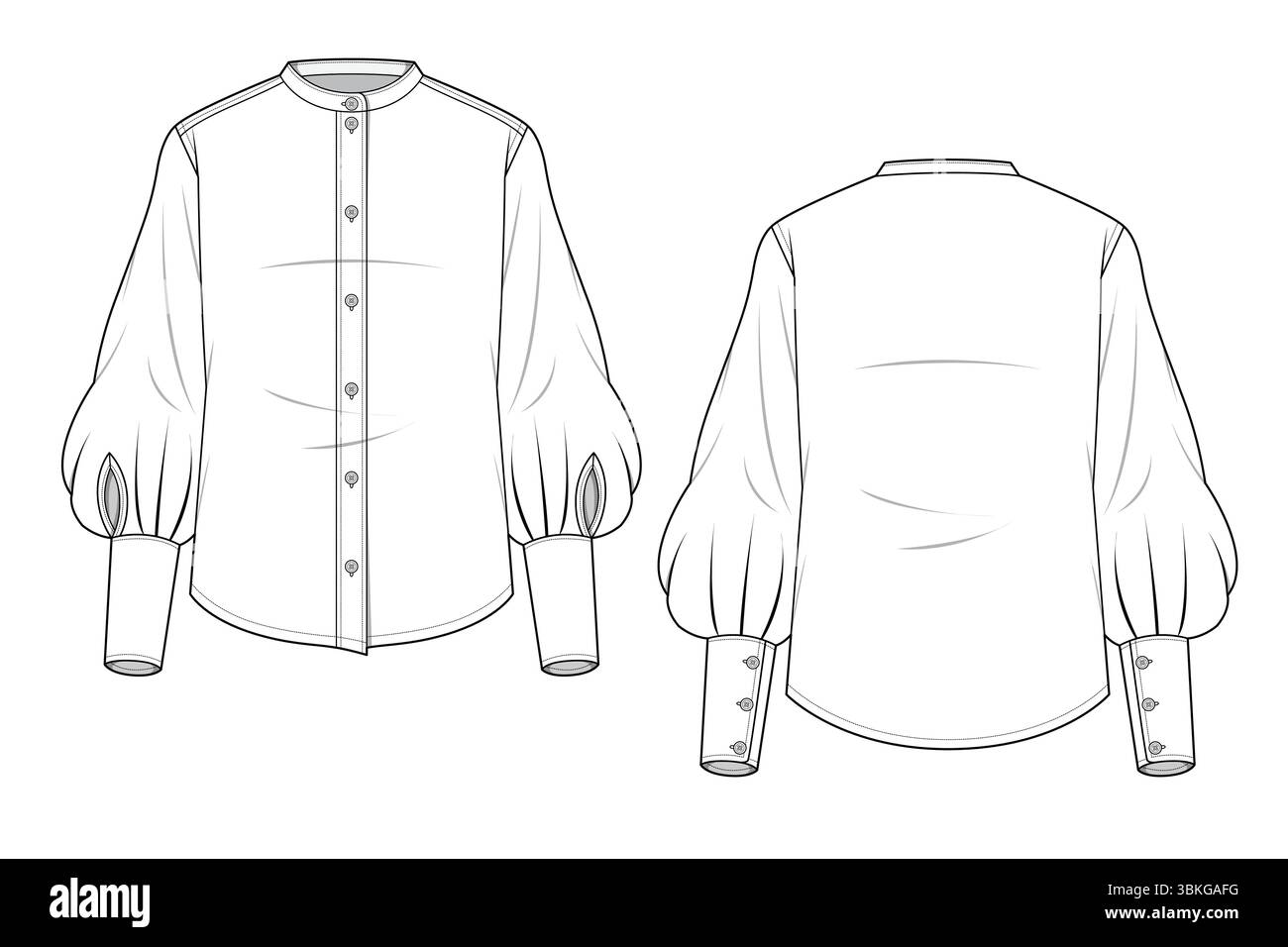 Mandarin collar Black and White Stock Photos & Images - Alamy