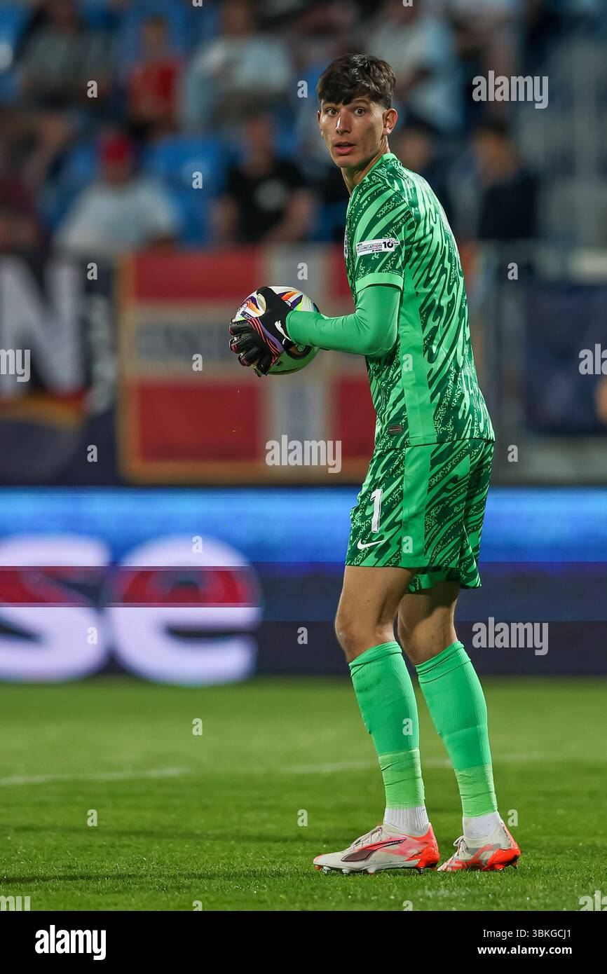 James Beadle (England U21) during the UEFA Under 21 Slovakia 2025 match ...