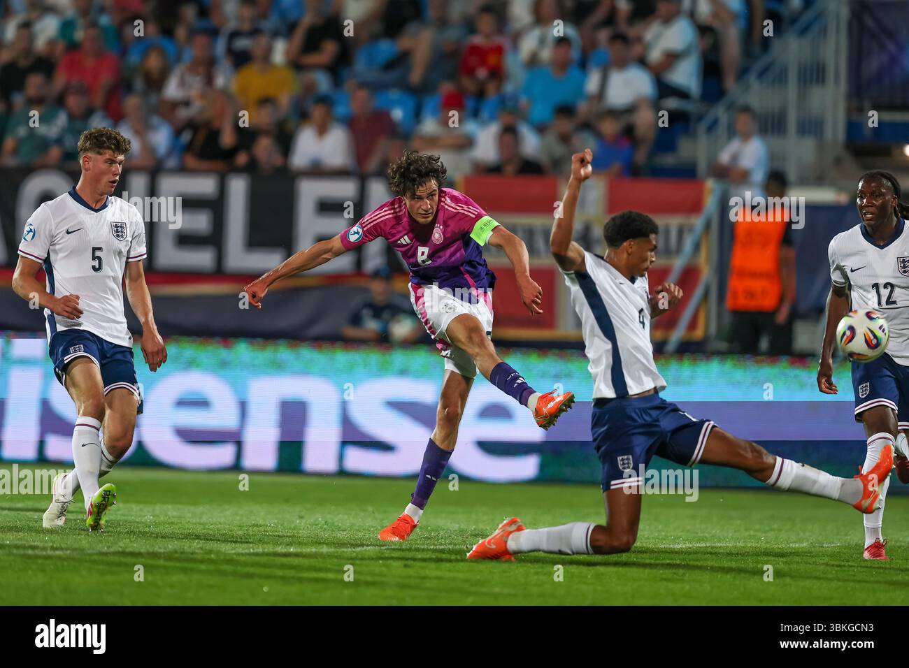 Merlin Rohl (Germany U21)Jarell Quansah (England U21) during the UEFA ...
