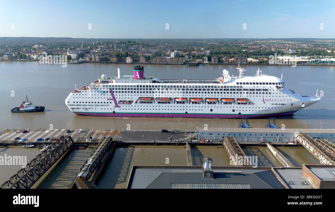 Cruise ship Ambience is a 245m (804ft) cruise ship launched in 1990 ...