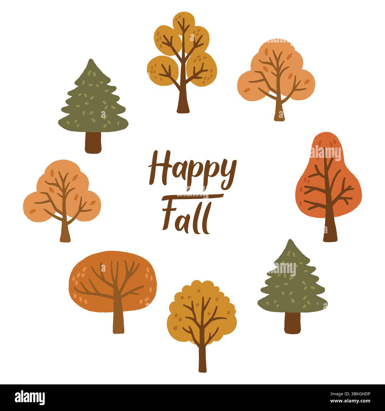 Autumn round frame, autumn cozy, design for posters, banner, greeting ...