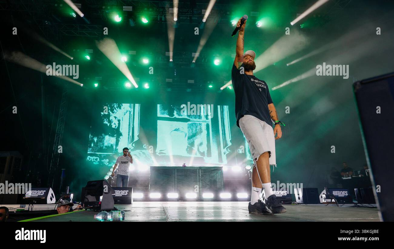 Nimo bei seinem Auftritte am 20.06.2025 auf dem Heroes Festival in ...